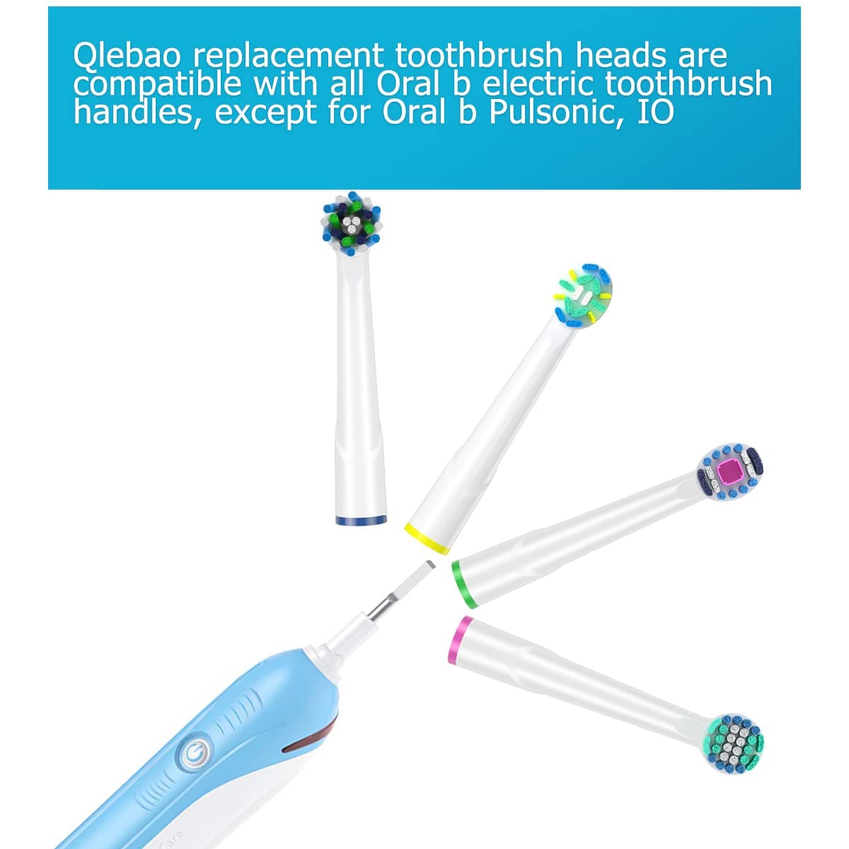 Koboks ITECHNIK Replacement Heads Compatible with Oral B Braun, Includes 4 PC Clean, 4 Floss Clean, 4 Cross Clean & 4 White Clean from ITECHNIK (White)