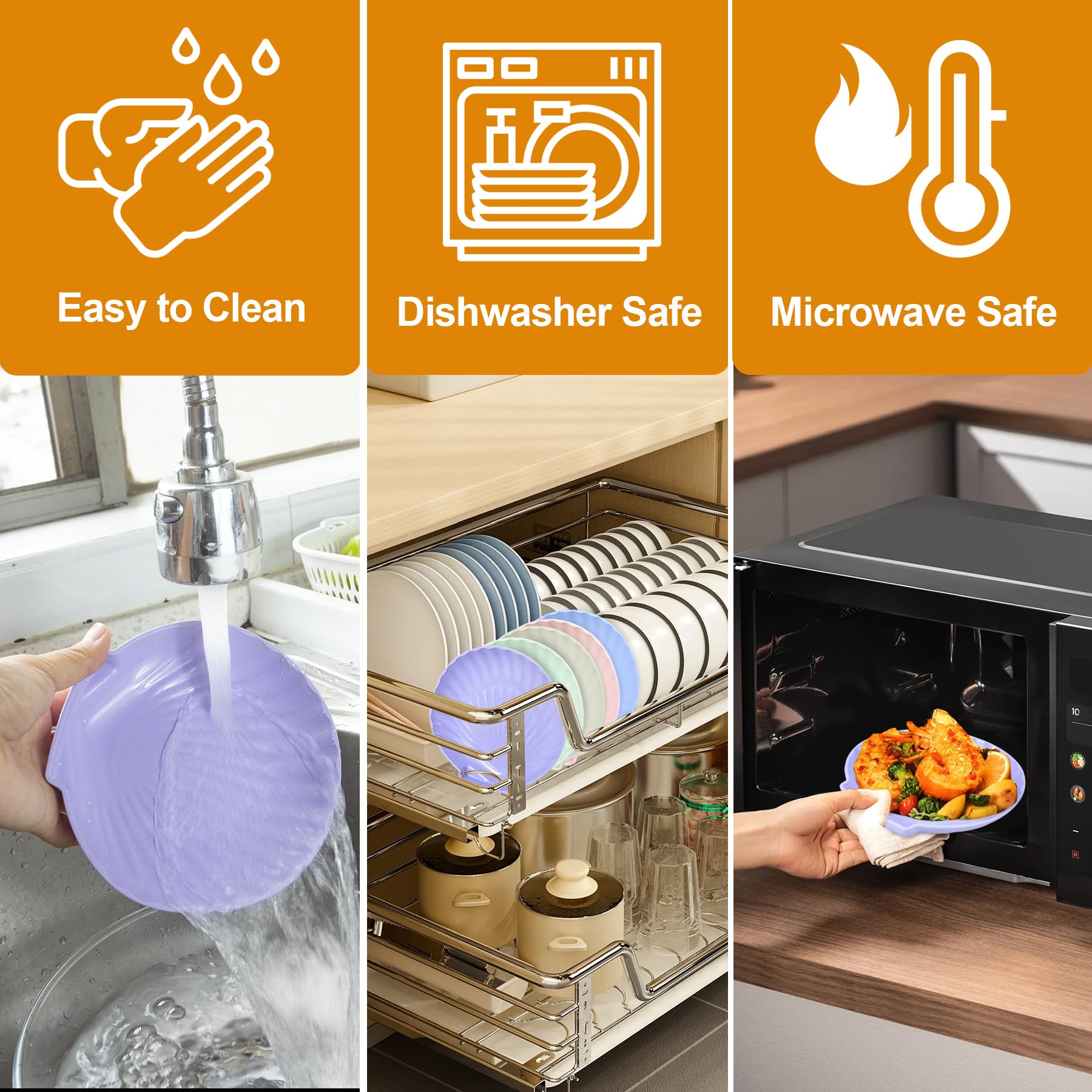 ZRIFAQESW Spoon Rest for Stove Top, 5.7 Inch Spoon Rest for Kitchen Counter, Cooking Spoon Holder for Stove, 2 PCS Coffee Spoon Rest Set, Small Plastic Plates, Kitchen Gadgets Small Appetizer Plates
