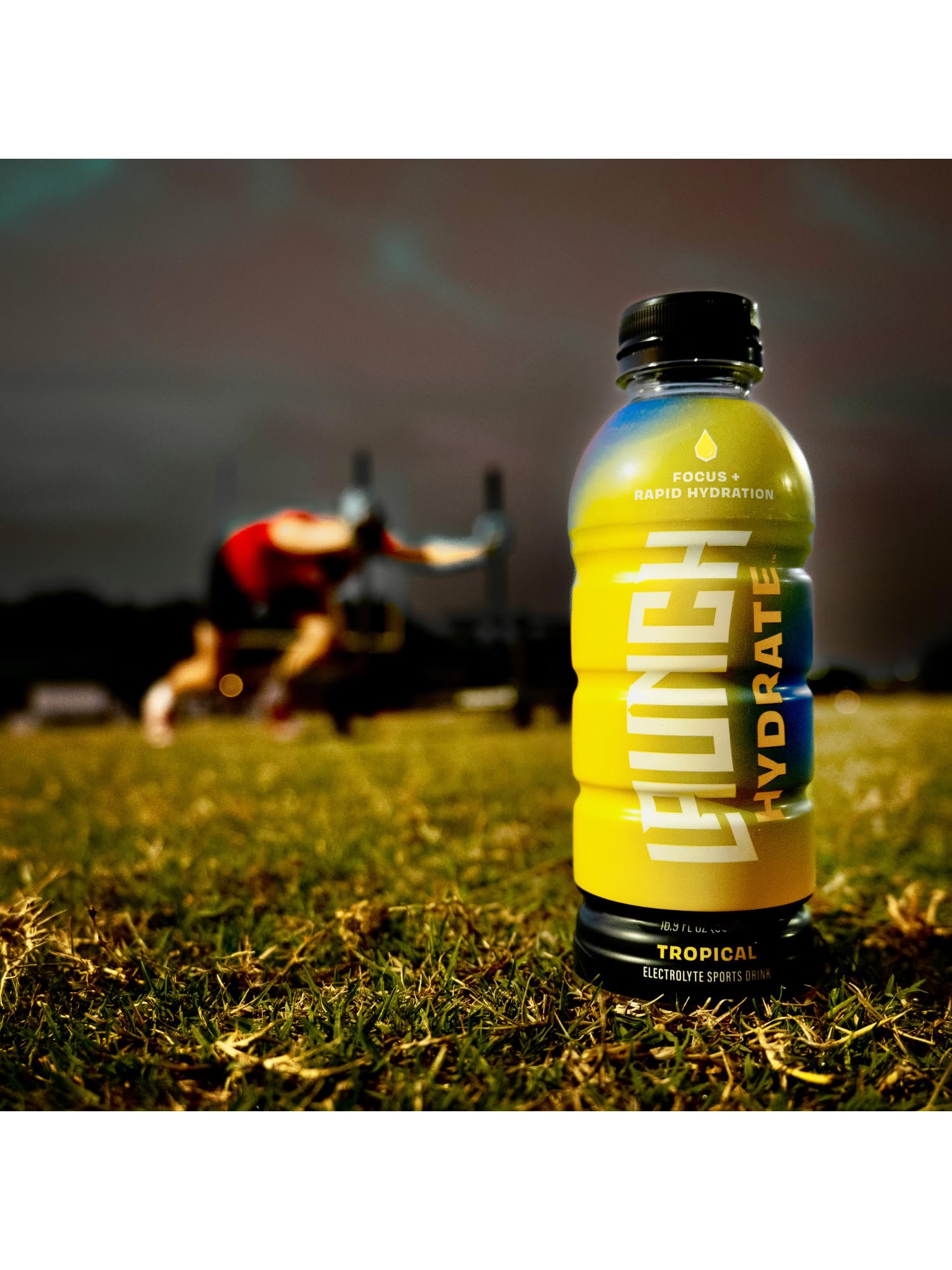 Launch Hydrate Sports Drink, Fruit Punch, 16 Fl Oz, Electrolytes, Vitamins and Minerals Packed, Perfect for Athletes, (Pack of 12)