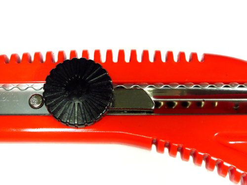 SDI-5421 Snap-off Utility Knife with 12 Set of Sk2+cr Blades, 18mm Heavy Duty Cutter