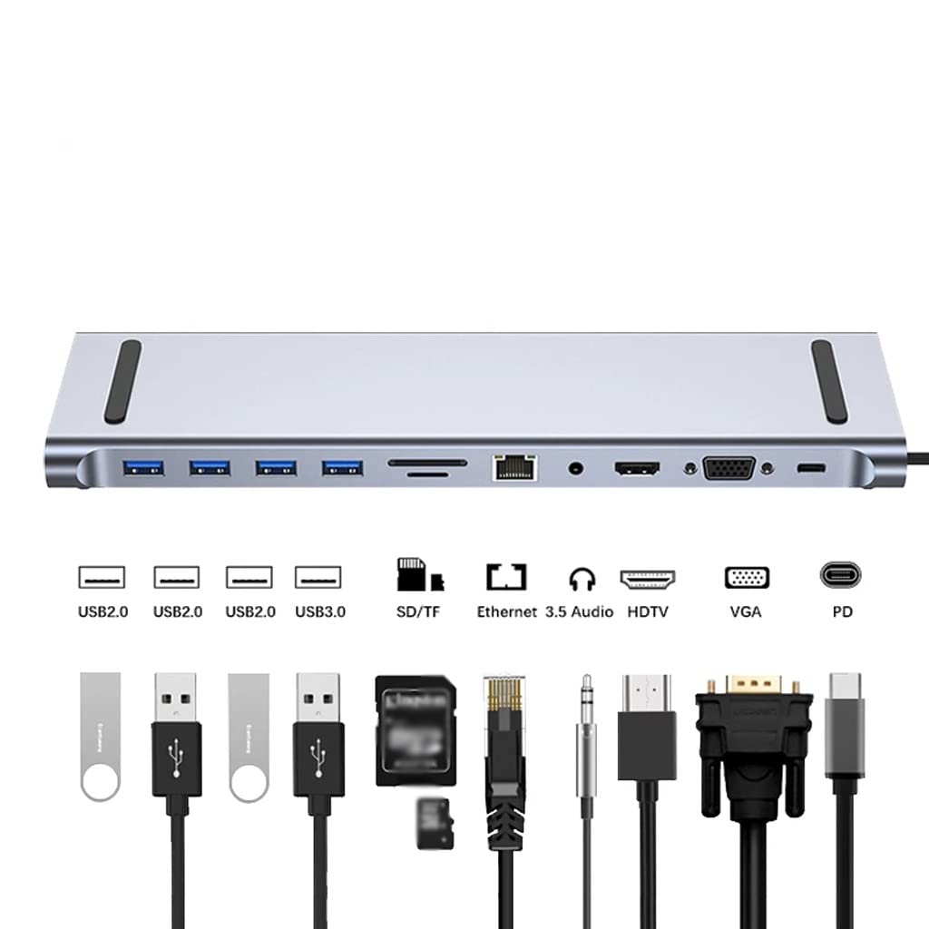 ZSEDP Hub Splitter Multiport Adapter Laptop Computer Converter Extender