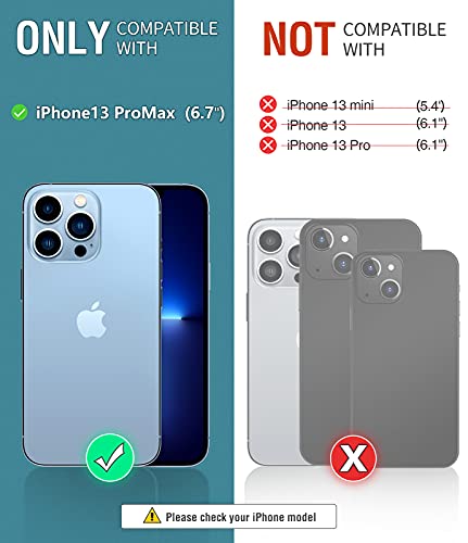 OCASE Compatible with iPhone 13 Pro Max Wallet Case, PU Leather Flip Folio Case with Card Holders RFID Blocking Stand [Shockproof TPU Inner Shell] Phone Cover 6.7 Inch 2021 (Purple)
