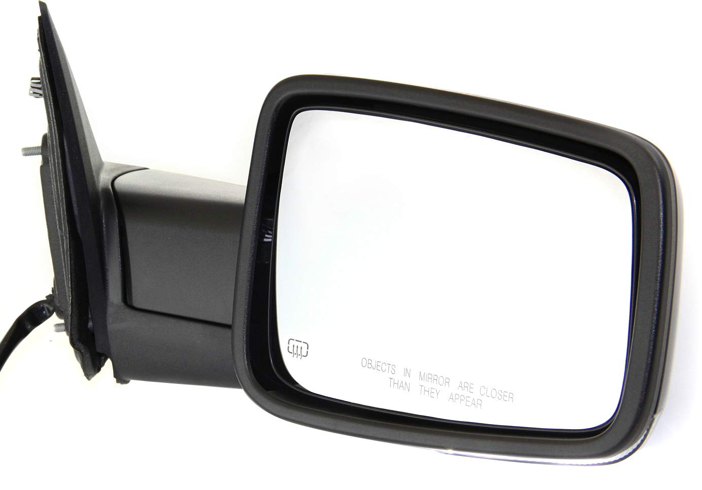 Kool Vue Passenger Side Power Heated Mirror for Ram 1500 2013-2015 Power Fold With Signal Light & Puddle Lamp Paintable For Models Without Towing Package