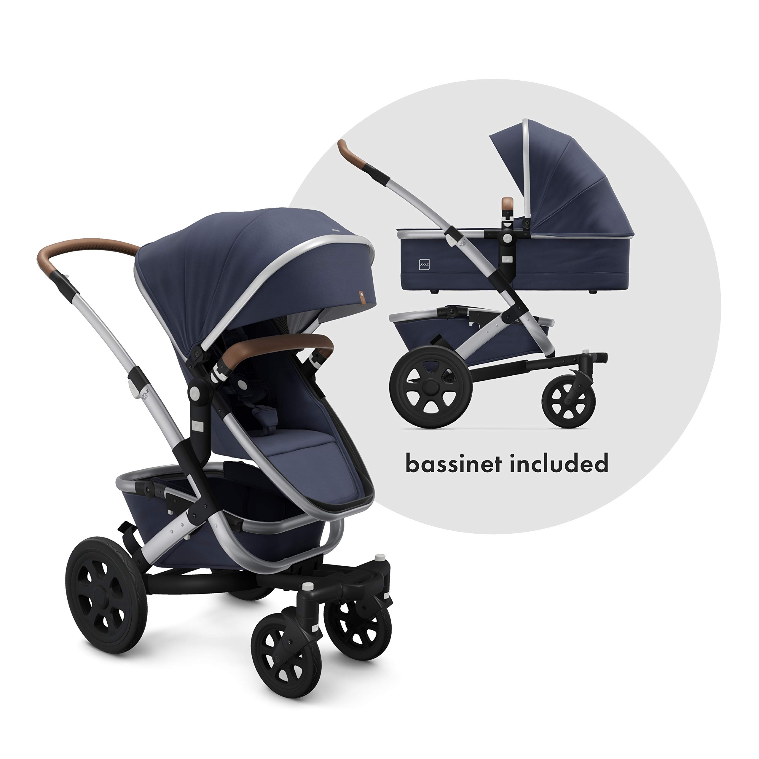 Joolz Geo2 Mono Complete Stroller Set with Raincover, Classic Blue