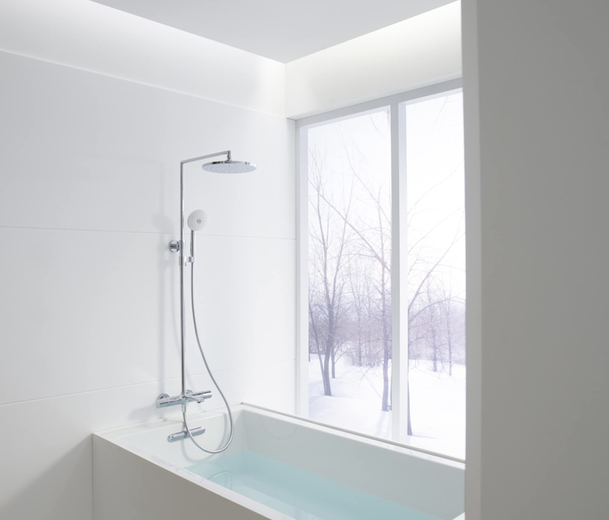 KOHLER K-1136-0 Underscore Rectangle 66-Inch x 36-Inch drop-in bath with end drain, White