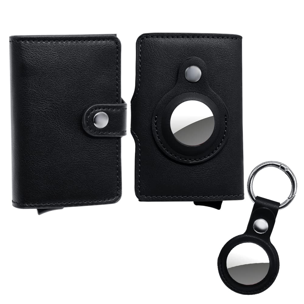 Omnisu Smart Wallet for Men, Minimal RFID Wallet with Apple AirTag Holder - The Perfect Combination of Style, Security, and Functionality with Gift Box