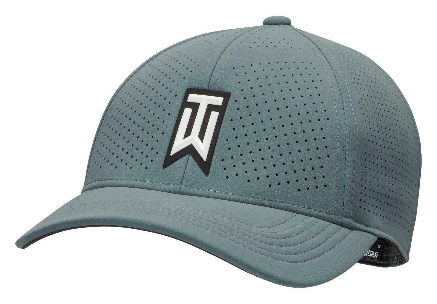 Nike Men's Adult Tiger Woods Legacy91 Golf Dri Fit Flex Fit Cap Hat (as1, Alpha, l, x_l, Gray, Large/X-Large)