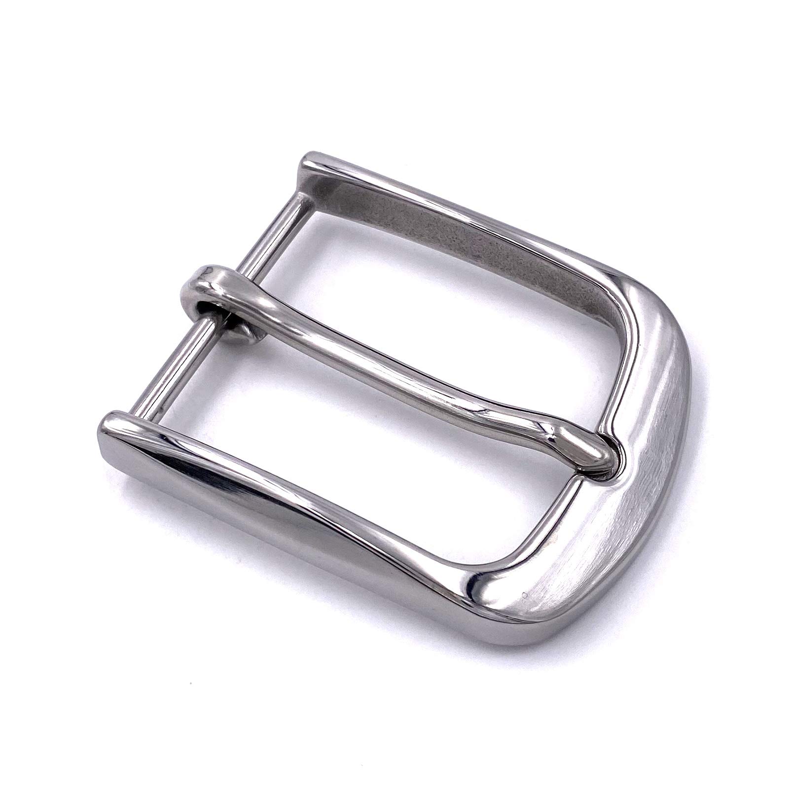 LAXPICOL 1.5"(40mm) Heavy Duty Stainless Steel Single Prong Square Belt Buckle