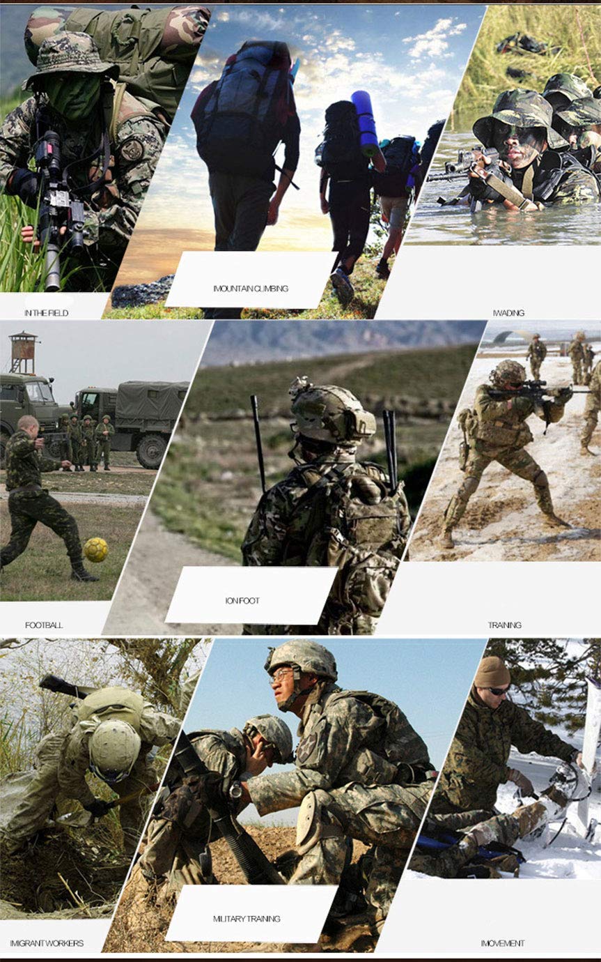 LANBAOSI Men's Tactical BDU Uniform Combat Suit Military Coat and Pants Set Black
