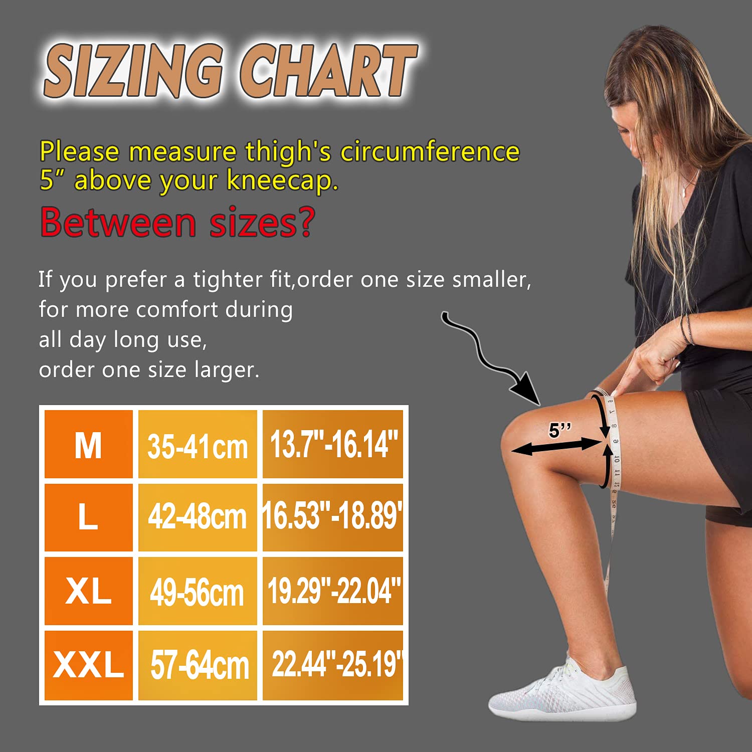 Knee Compression Sleeve - Knee Brace for Men & Women with Patella Gel Pads & Side Stabilizers, Knee Support for Working Out, Running, Weightlifting, for Arthritis Joint Pain Relief ACL Size XL