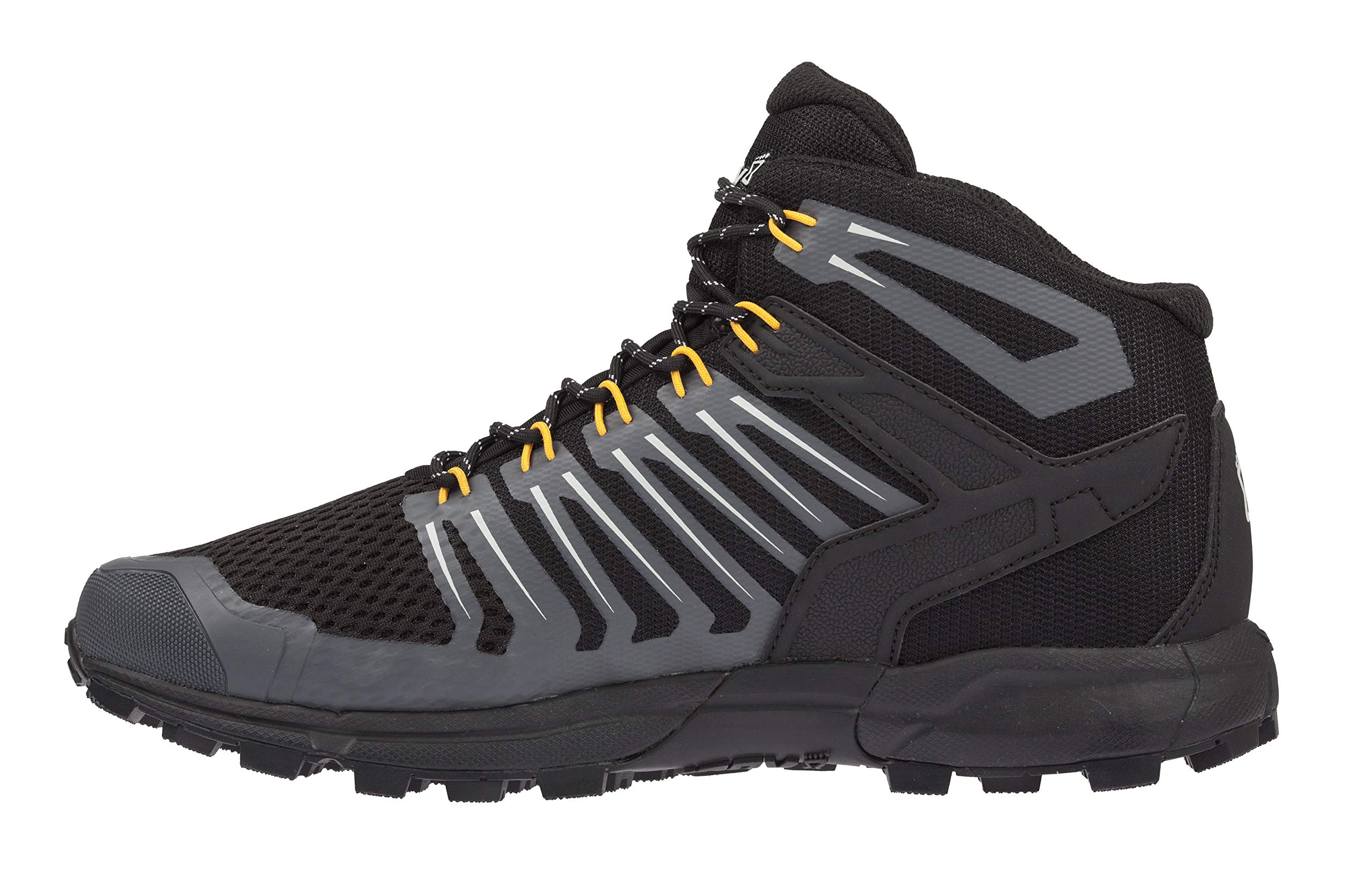 Inov-8 Mens Roclite 345 GTX - Lightweight Waterproof Hiking Boots - Black/Yellow - 10.5