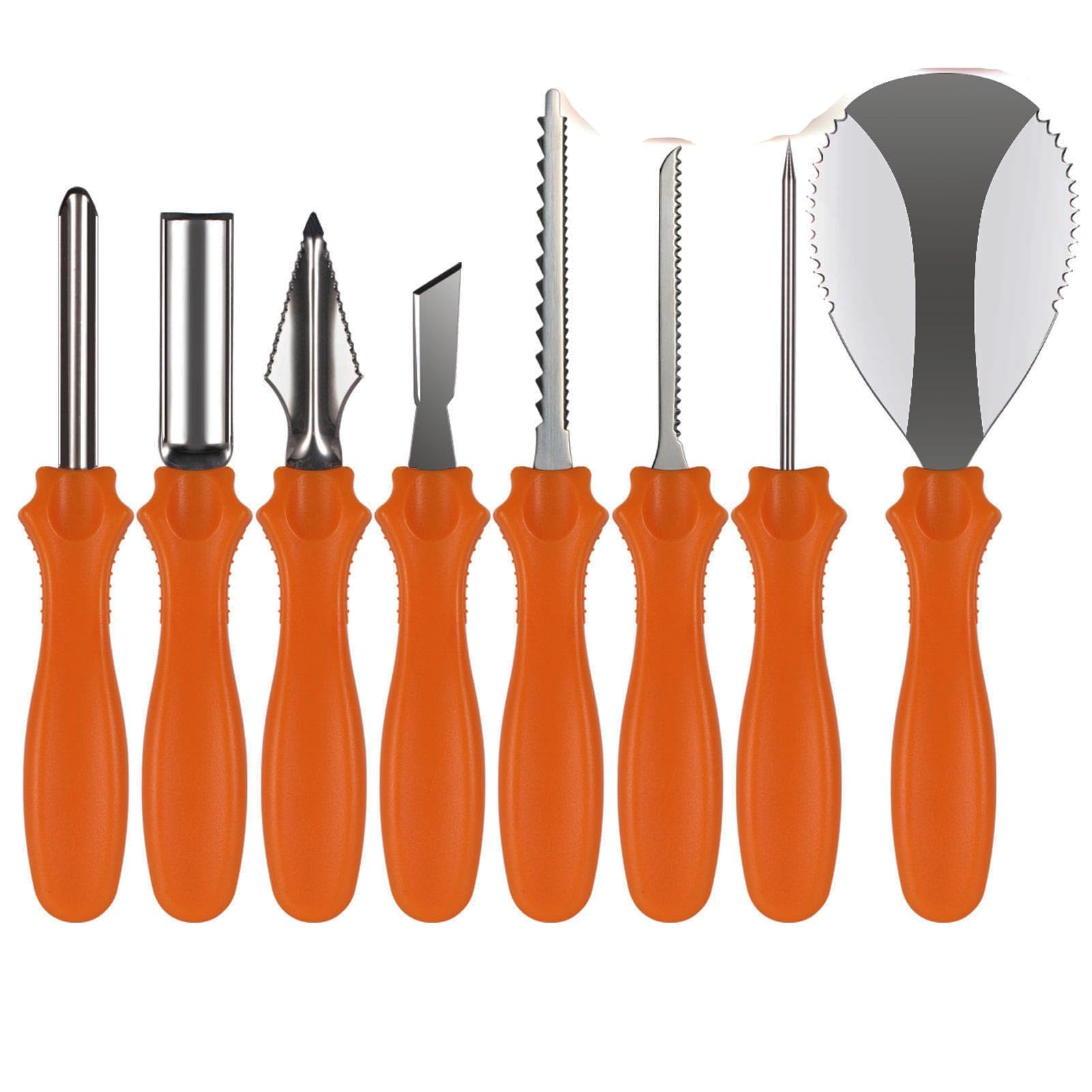 SEVADA Pumpkin Carving Kit Halloween Pumpkin Carving Tools 8 Pieces