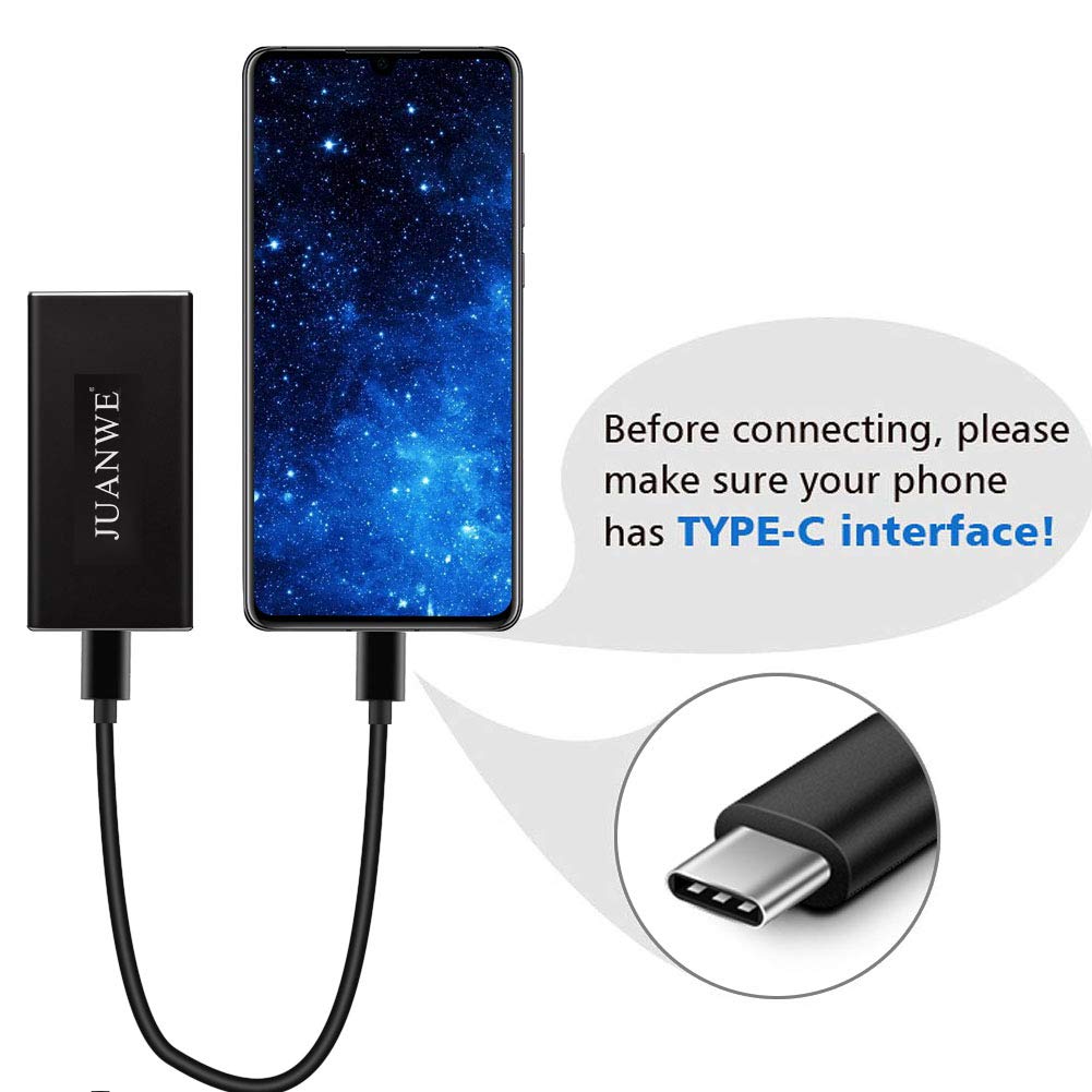 JUANWE 500GB Solid State External Hard Drive USB 3.0 Type-C Portable SSD High-Speed Read Up to 540MB/s, External Hard Drive for PC/Laptop/Mac, Black