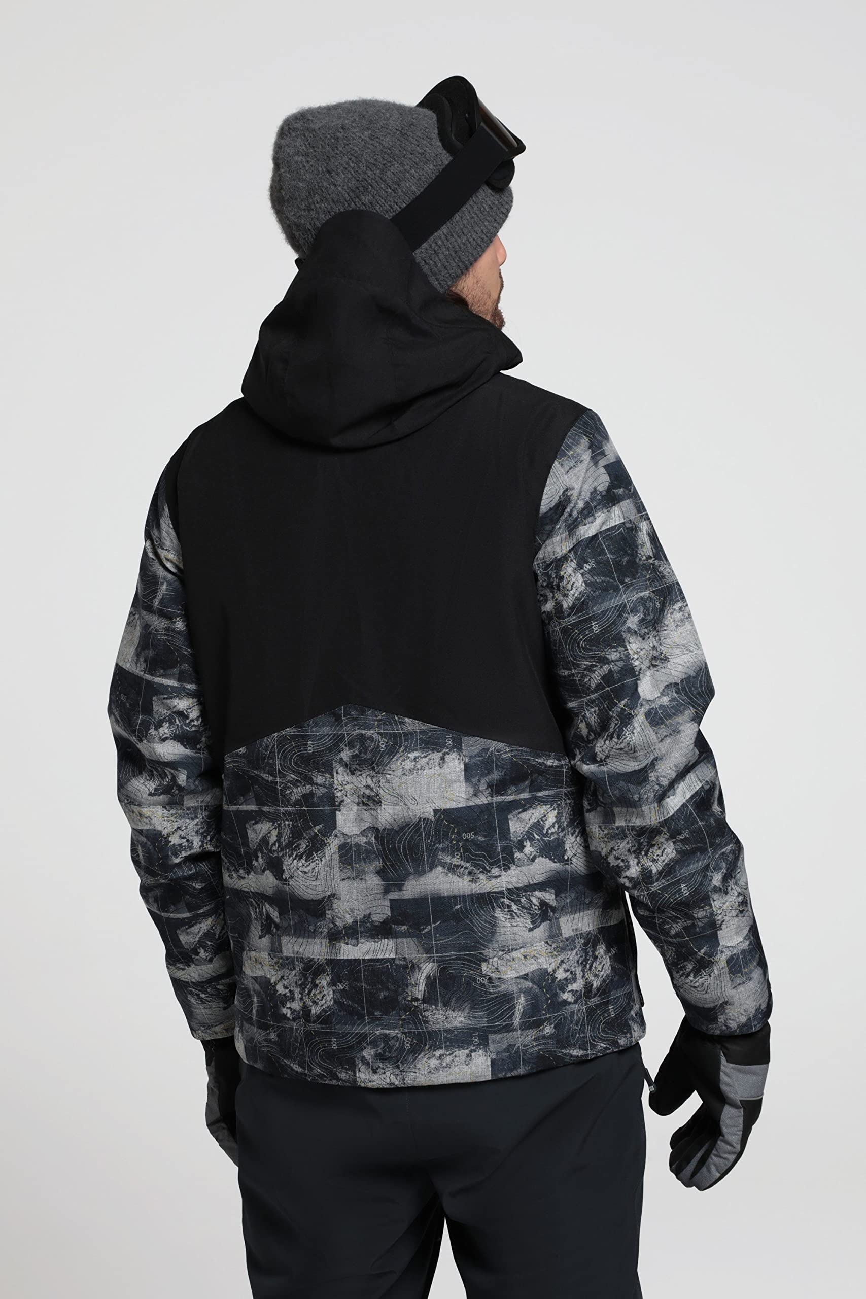 Mountain Warehouse Drayton Mens Waterproof Padded Ski Jacket - Breathable, Taped Seams, Warm & Cosy Navy 4X-Large