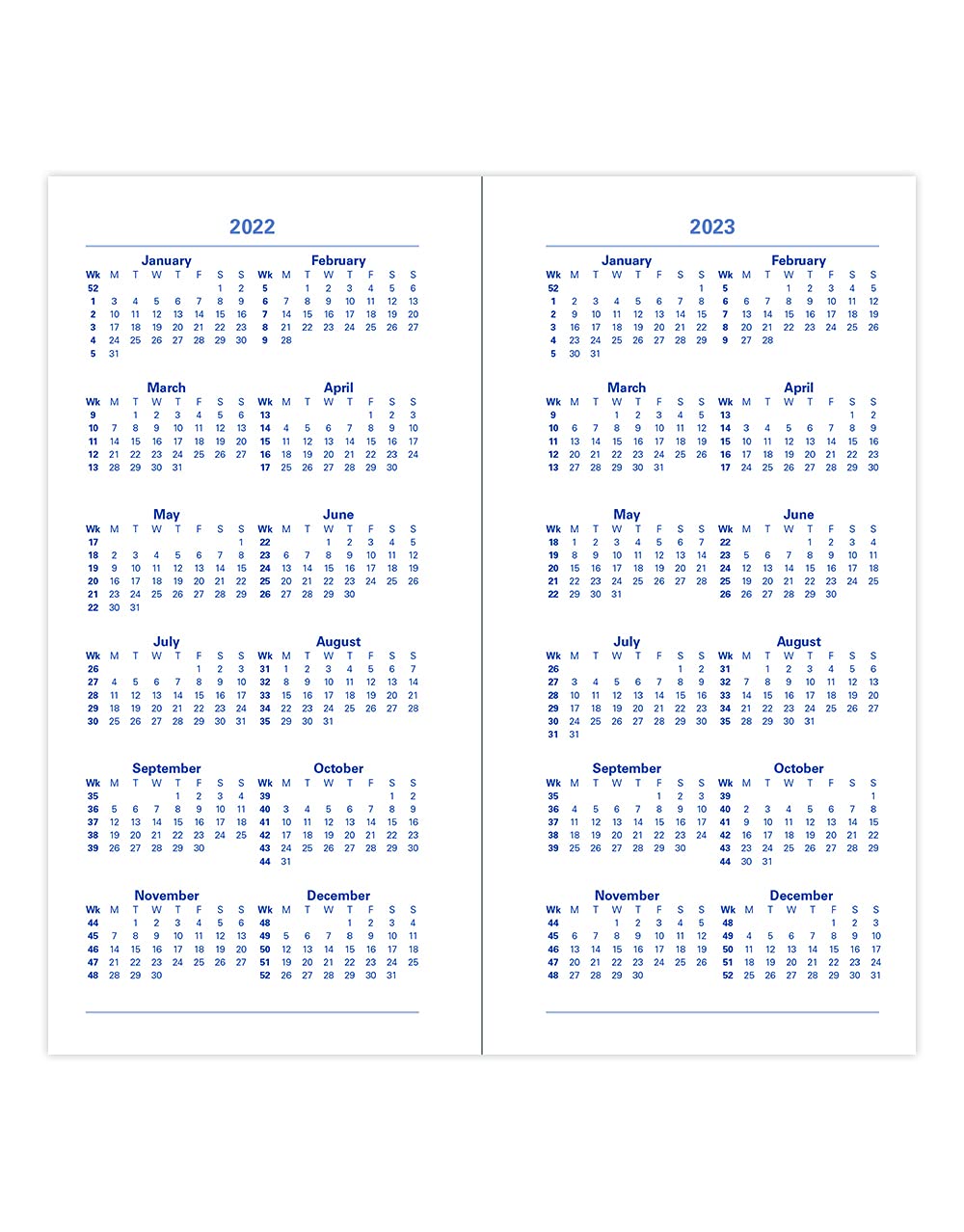 Letts of London Verona Slim week to view 2022 diary - black, (22-080446)