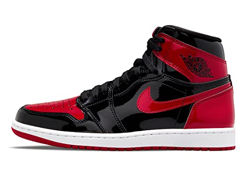 Jordan Mens Air Jordan 1 Retro High OG 555088 063 Bred Patent - Size 8
