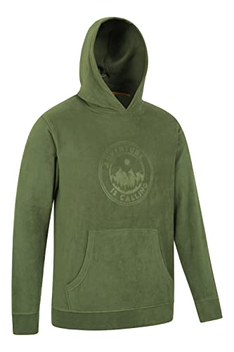 Mountain Warehouse Adventure Mens Hoodie - Warm & Cosy, Lightweight, Easy to Store Khaki Small