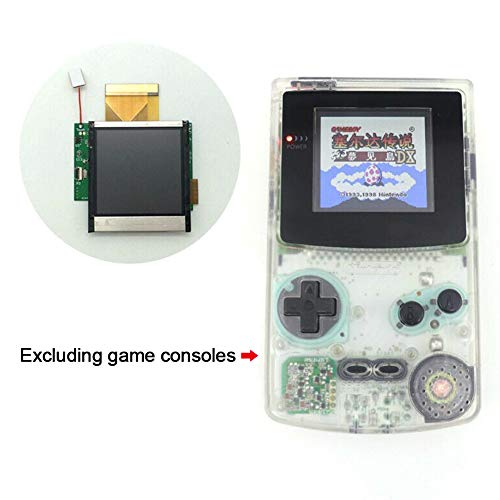LCD Screen for Game Boy Color Console,Replacement Backlight LCD Screen Adapter Plate Kit