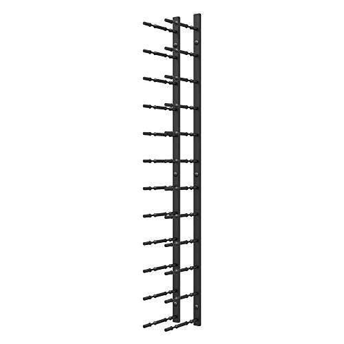 Ultra Wine Racks Wall Mounted Wine Racks (4 Foot 2 Deep, Matte Black)