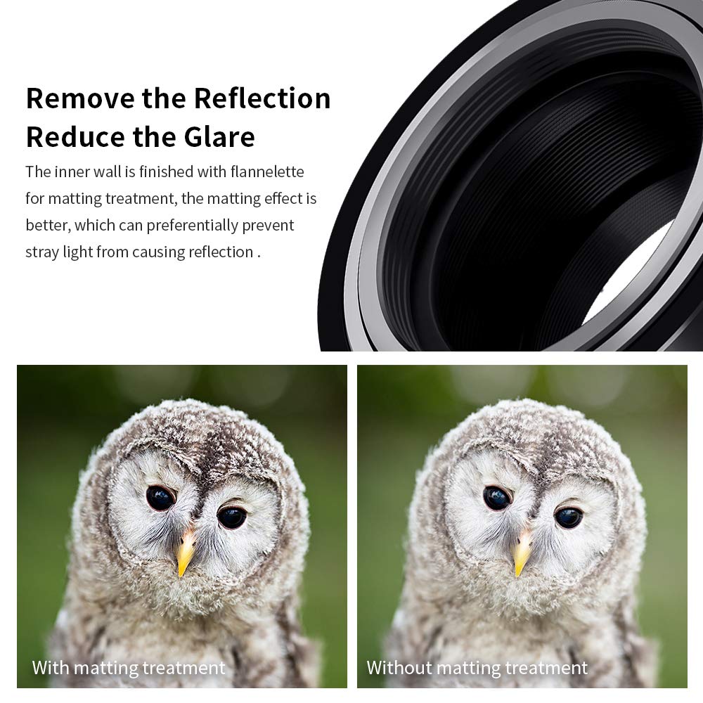 K&F Concept Lens Mount Adapter with Light-reducing Paint Compatible for M42 Lens to Micro 4/3 Four Thirds System Camera Body