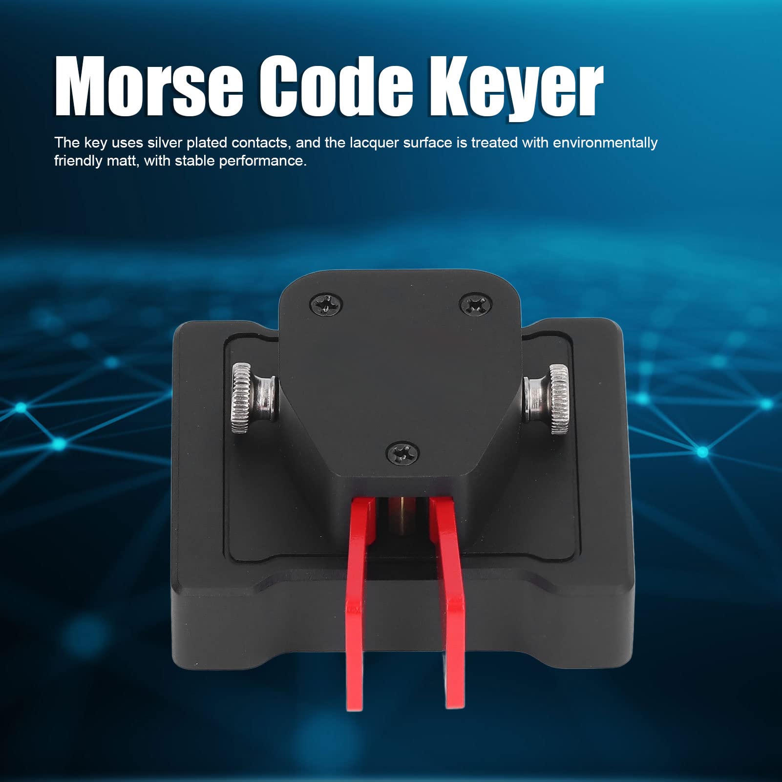 Mini Auto Paddle Key, UNI 730A Automatic Paddle Key CW Morse Code Keyer 3.5 Dual,for Radio Experiments