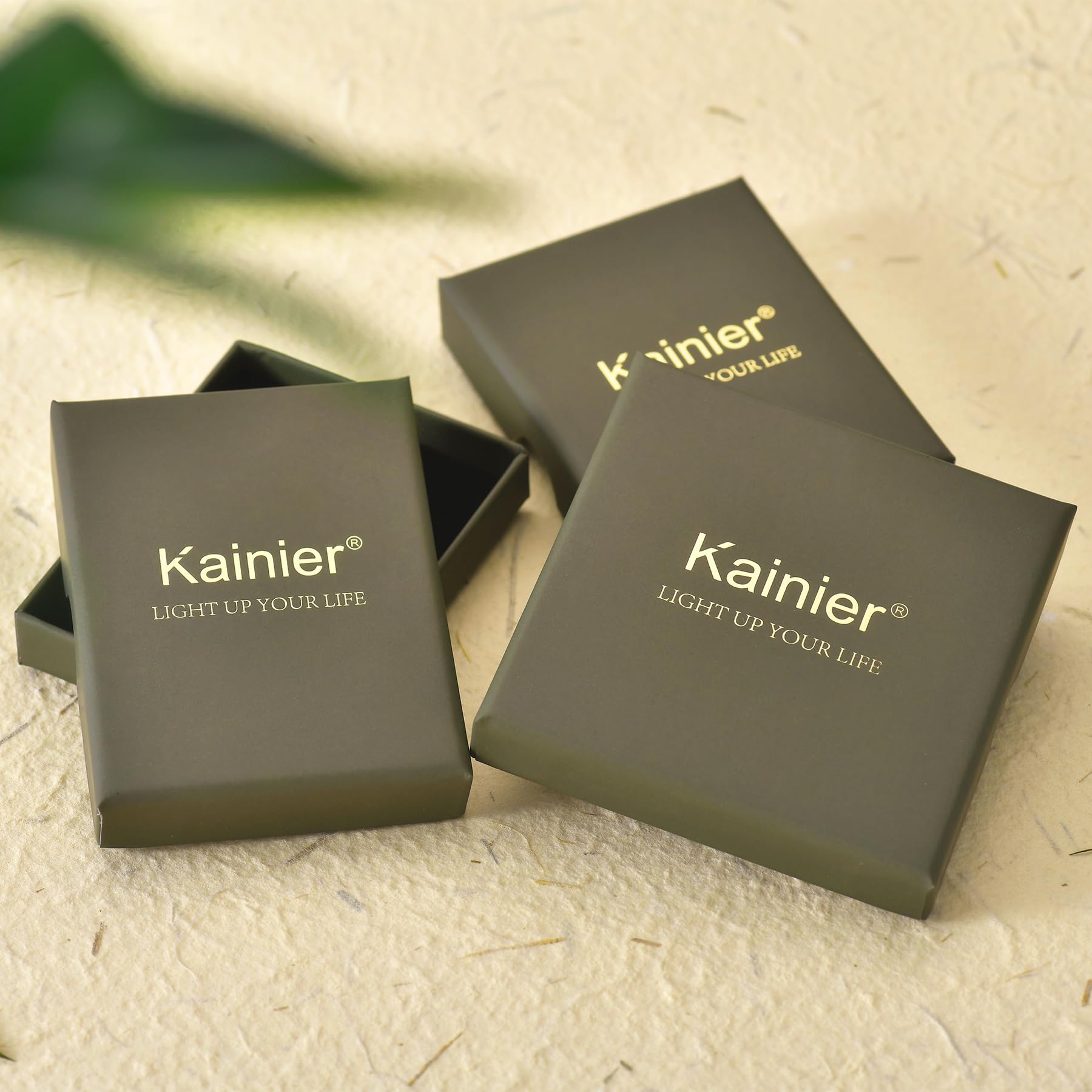 Kainier Women's 5 Pairs 14K Gold Plated CZ Stud Earrings Simulated Diamond Round Cubic Zirconia Hypoallergenic Ear Stud Set(5 Pairs)