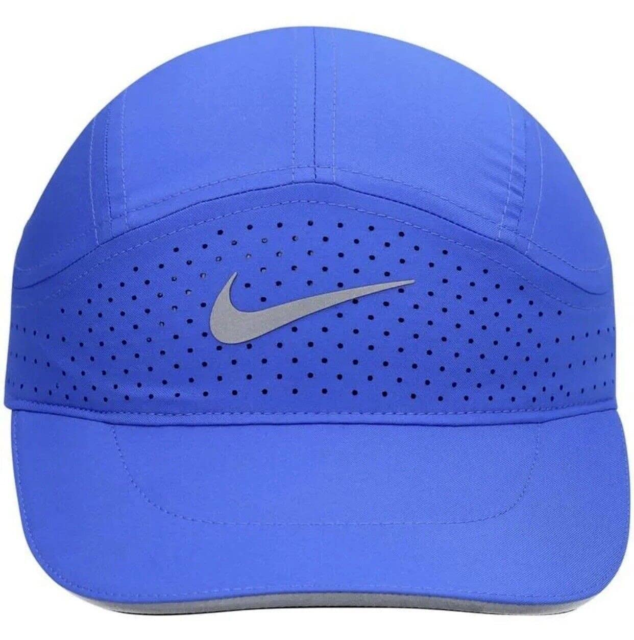 Nike Unisex AeroBill Featherlight Cap (Light Racer Blue/Silver, One Size)