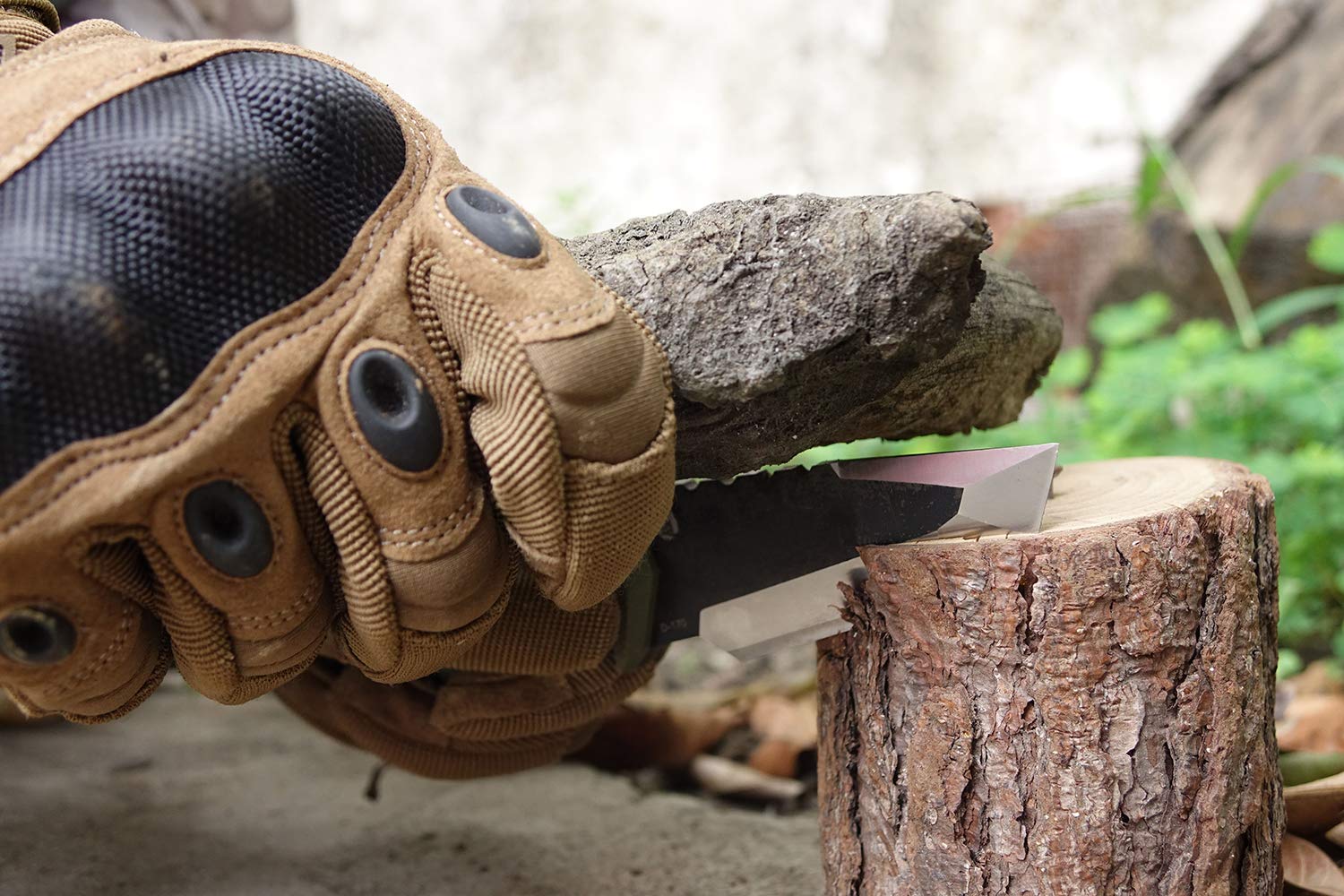 HX OUTDOORS - Small fixed blade Tanto knives with Kydex sheath made D2 Steel and G10 Handle