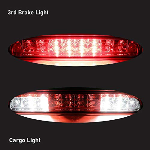 LED Third 3rd Brake Light Replacement for Ford F250 F350 F450 F550 Super Duty/Explorer/Ranger/Mazda B 1999 2000 2001 2002 2003 2004 2005 2006 2007 2008 2009 2010 2011 2012 2013 2014 2015 2016, Red
