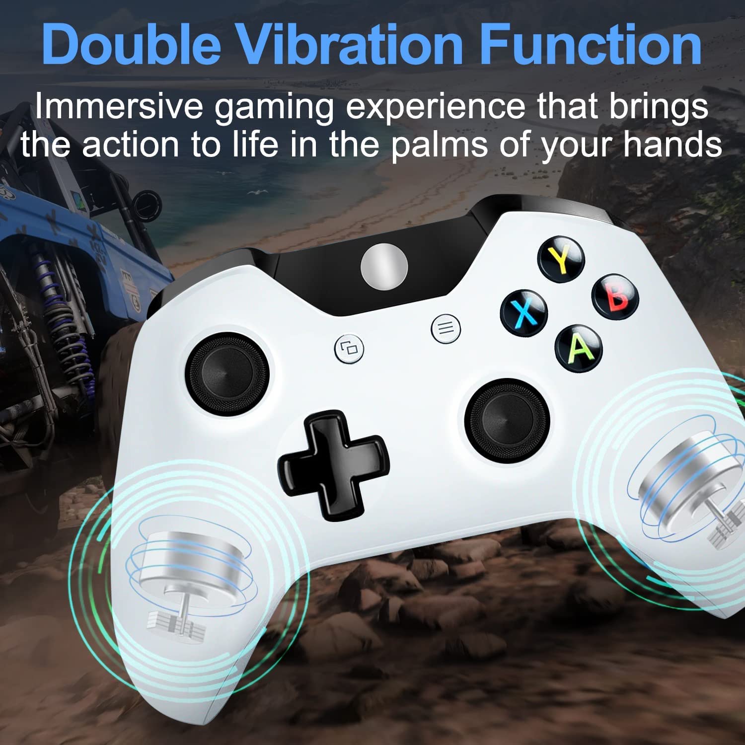 Open Red Wireless Controller Compatible with Xbox Series X/S/Xbox One/S/X/Window PC,Xbox Elite with 3.5mm Headphone Jack (White)
