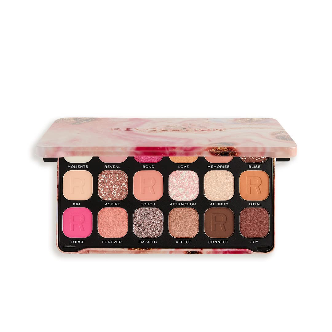 Makeup Revolution Forever Flawless Eutopia, Eyeshadow Palette, Create Long-Lasting Eye Makeup Looks, Vegan & Cruelty-Free, 20g