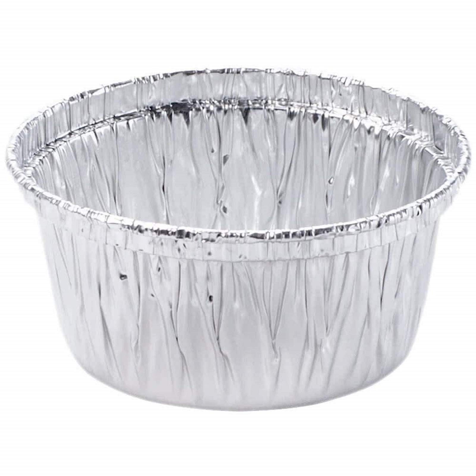 Pack of 100 Ramekins, American-Made 4 oz Aluminum Foil Utility Cups - Perfect for Baking, Cooking, and Serving