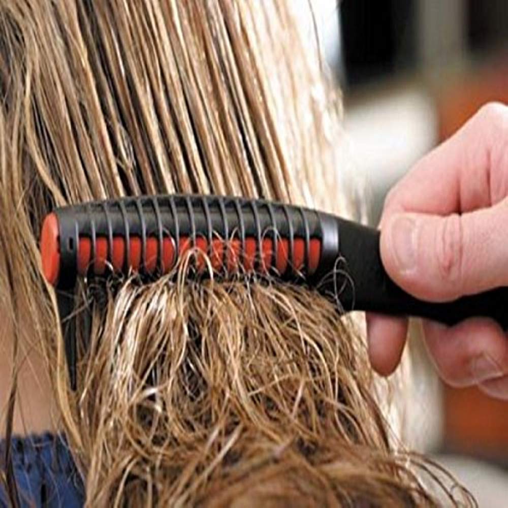 KAISIDA Professional Anti Splicing Detangling Roller Comb, Integrated Roller Hair Comb,Professional Hair Dyeing Comb, Hair Daily Care Comb