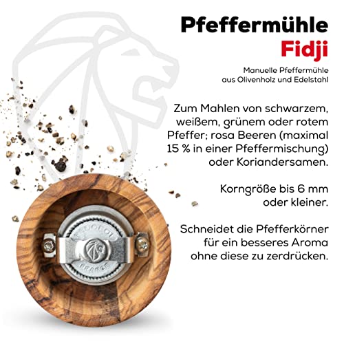 Peugeot Classic Fidji Pepper Mill, Olive Wood, 20 cm