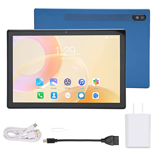 VINGVO 10 Inch Tablet, Blue IPS Screen Octa Core CPU Office Tablet 6GB RAM 256GB ROM 2 Card Slots for Home (U.S. regulations) (VINGVOr6k8f0sqg9-11)