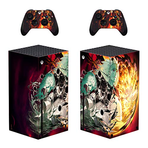 KAJAL MANI X-box-One-Series X Skin Set Shinobi Anime HD Printing Faceplate Protective for Console, Controller Skin Decal