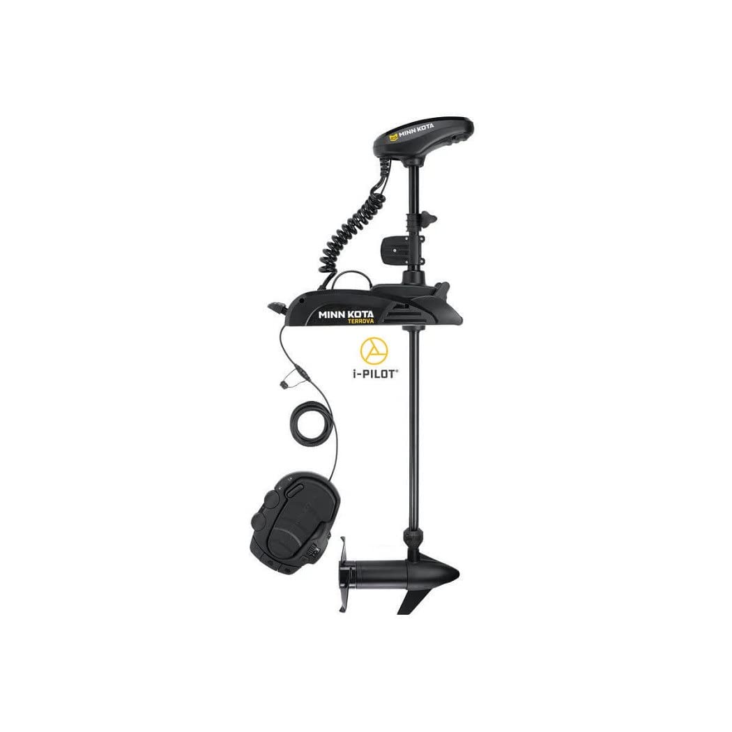 Minn Kota 1358808 Terrova Freshwater Electric-steer Bow-Mount Trolling Motor with Universal Sonar 2 & i-Pilot GPS (Foot Pedal and Micro Remote Included, NO Heading Sensor), 55 lbs Thrust, 54" Shaft