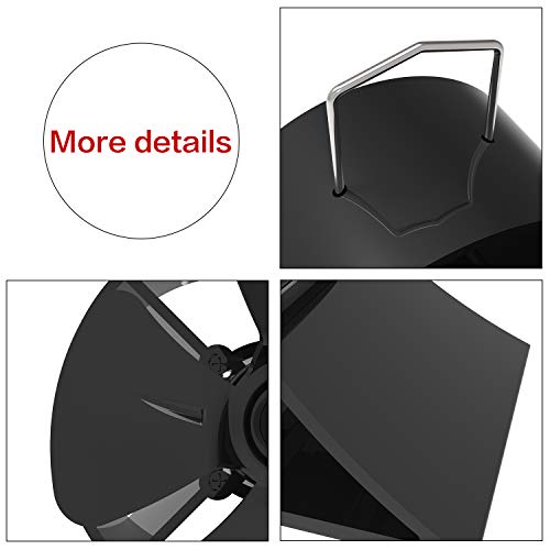JKsmart Mini Stove Fan-4-Blade Silent Operation Heat Powered Stove Fan for Wood/Log Burner/Fireplace - Eco Friendly [Energy Class A+++]