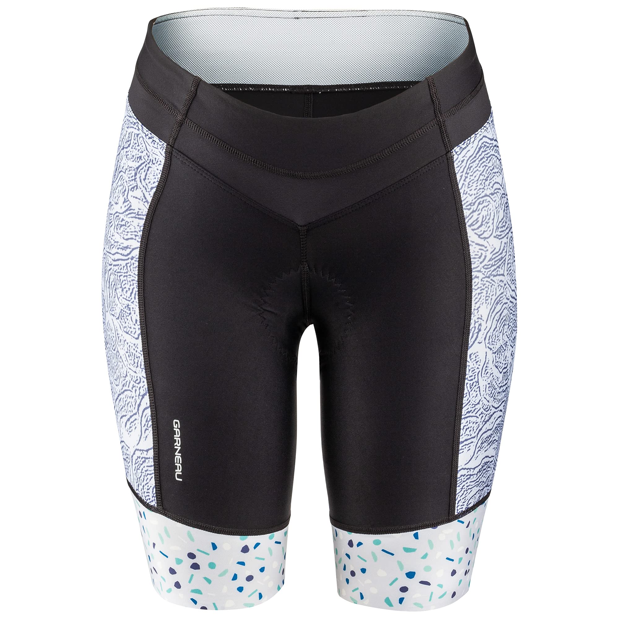 Louis Garneau, Women's Neo Power Art Motion Cycling Shorts, Conffetti, Medium