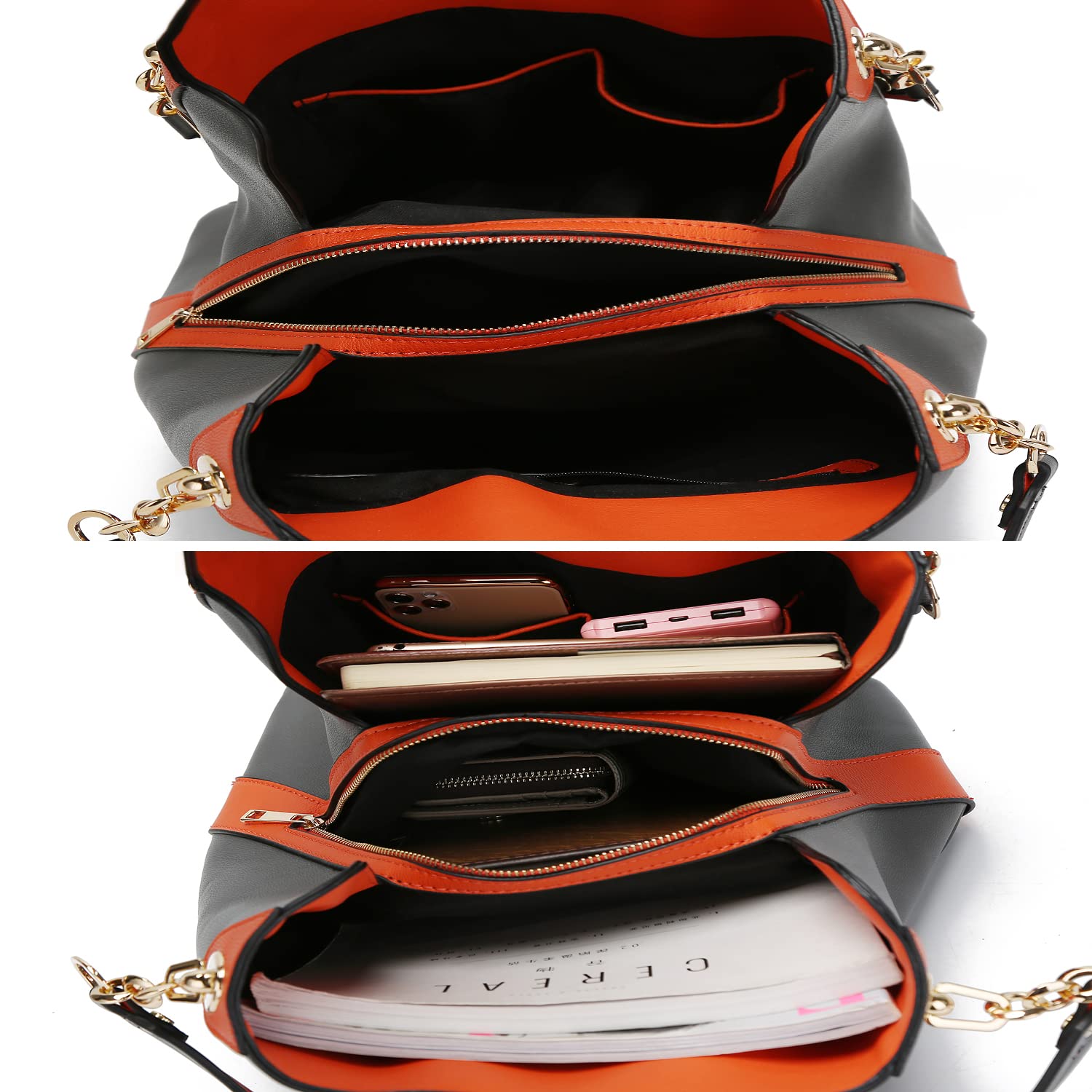 MKF Collection Hobo bag for Women, Vegan Leather Large Shoulder bag & Wristlet Wallet Purse