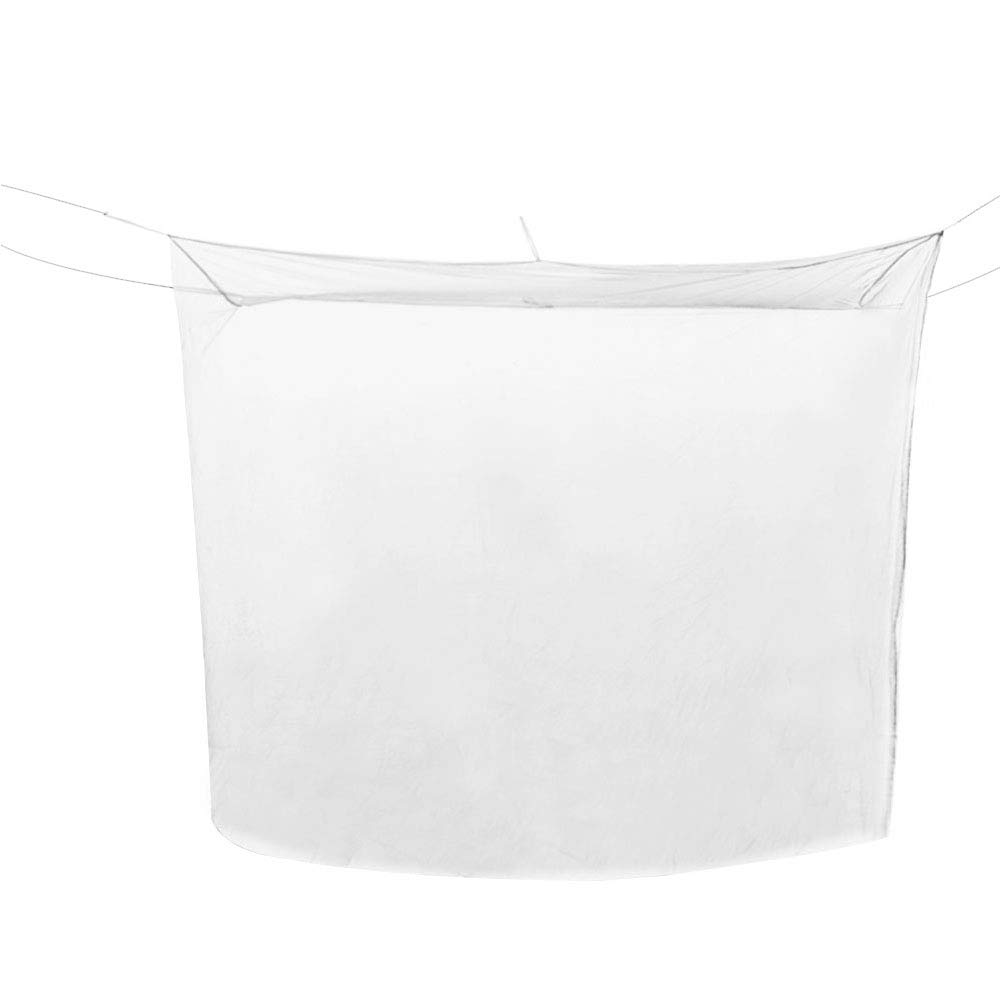 KRATARC Netting Canopy Net Mesh for Single Bed Compact and Lightweight Camping Hiking Climbing Outdoor (White)
