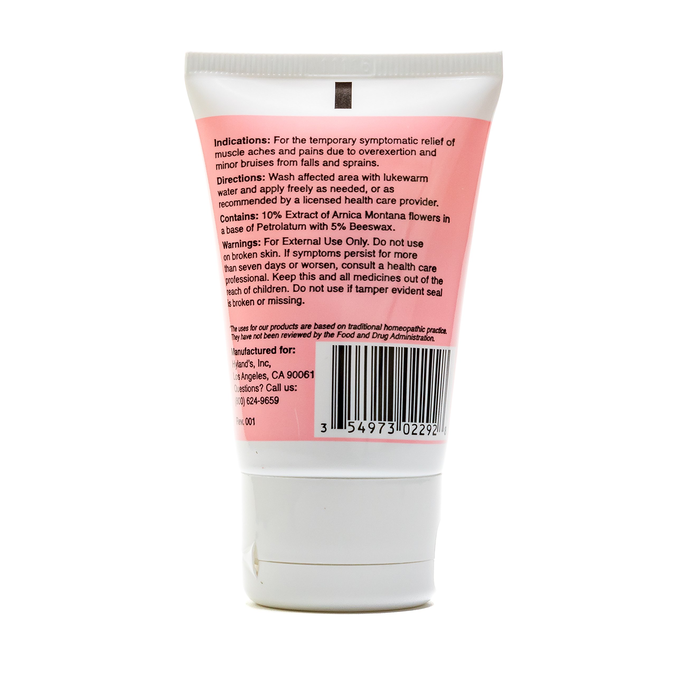Hyland's Arnica Montana Ointment, Natural Homeopathic Relief of Muscle Aches and Pains, 1 Ounce
