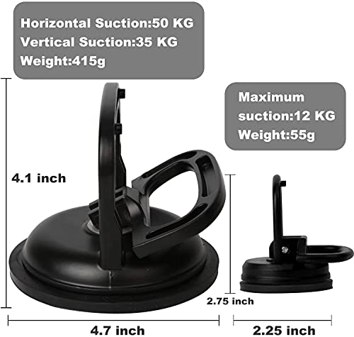 Kaisiking Yellow Suction Cup Dent Puller Handle Lifter Car Dent Puller Remover for Car Dent Repair, Glass,Tiles, Mirror, Granite Lifting and Objects Moving
