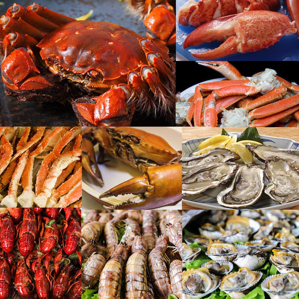 K-Musculo Lobster Crackers and Picks Set, Seafood Tools Set Crab Leg Crackers and Tools Including 2 Clam Knife, 4 Crab Crackers, 2 Lobster Shellers,4 Forks and 2 Crab Scissors