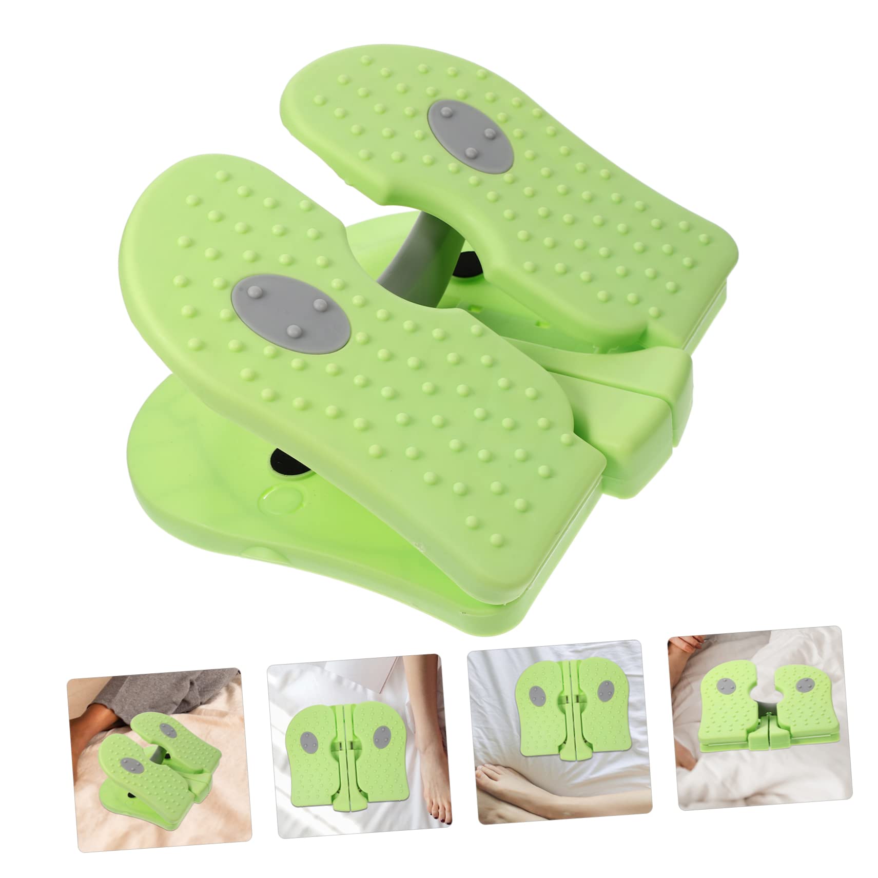 INOOMP 4pcs Mini Stepper Muscles Foot Peddle Stair Masters for Exercise Home Mini Pedal Exerciser Stepper Machine Under Desk Stair Step Platform Trainer Small Plastic Work Pedals