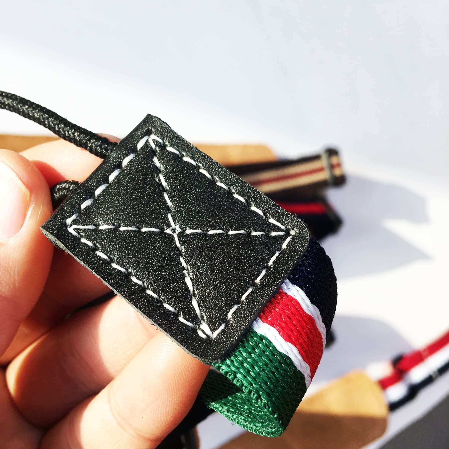 RAUYIVANY Ukulele strap, Leather And Polyester Material,Adjustable Double J Hooks Clip on Ukulele Shoulder Strap,Suitable For Most Ukulele, Small Guitar Accessories