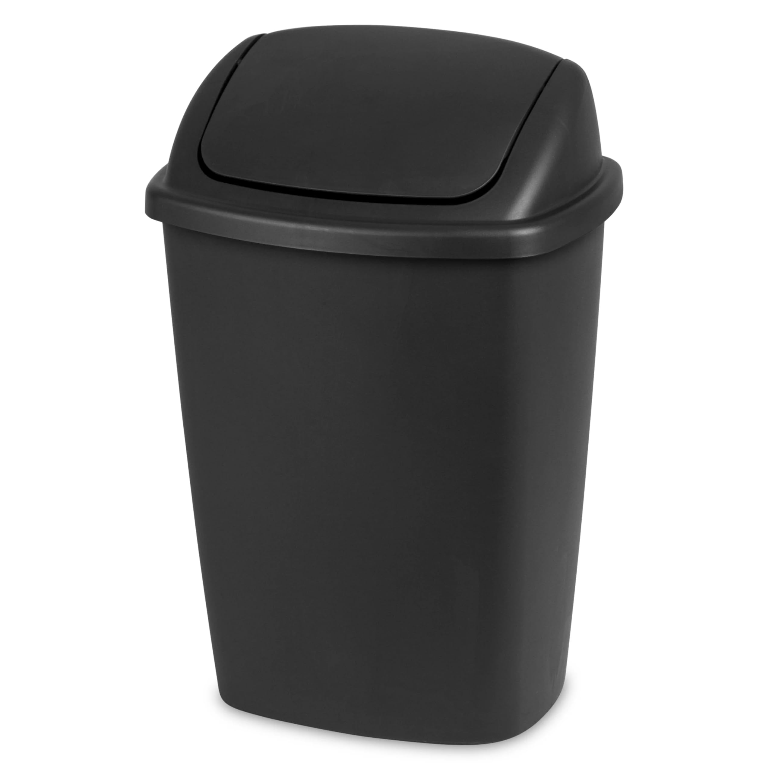 YLMZA 7.5 Gal. Wastebasket Plastic, Black