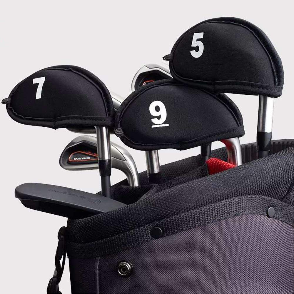 LARATH 10 Pcs Golf Club Iron Head Covers Sports Neoprene Covers Elastic Standard Protection Sleeves with Number Marks