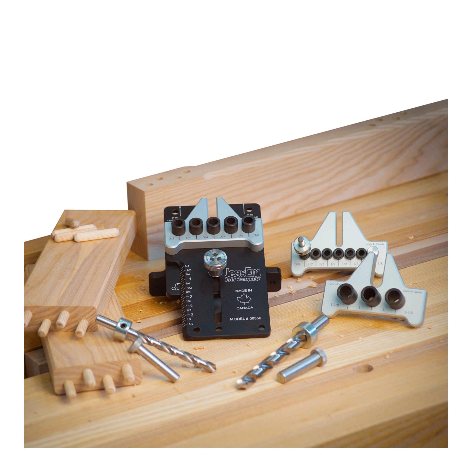 JessEm Model 08350 Dowelling Jig Master Kit, Black (08350-)