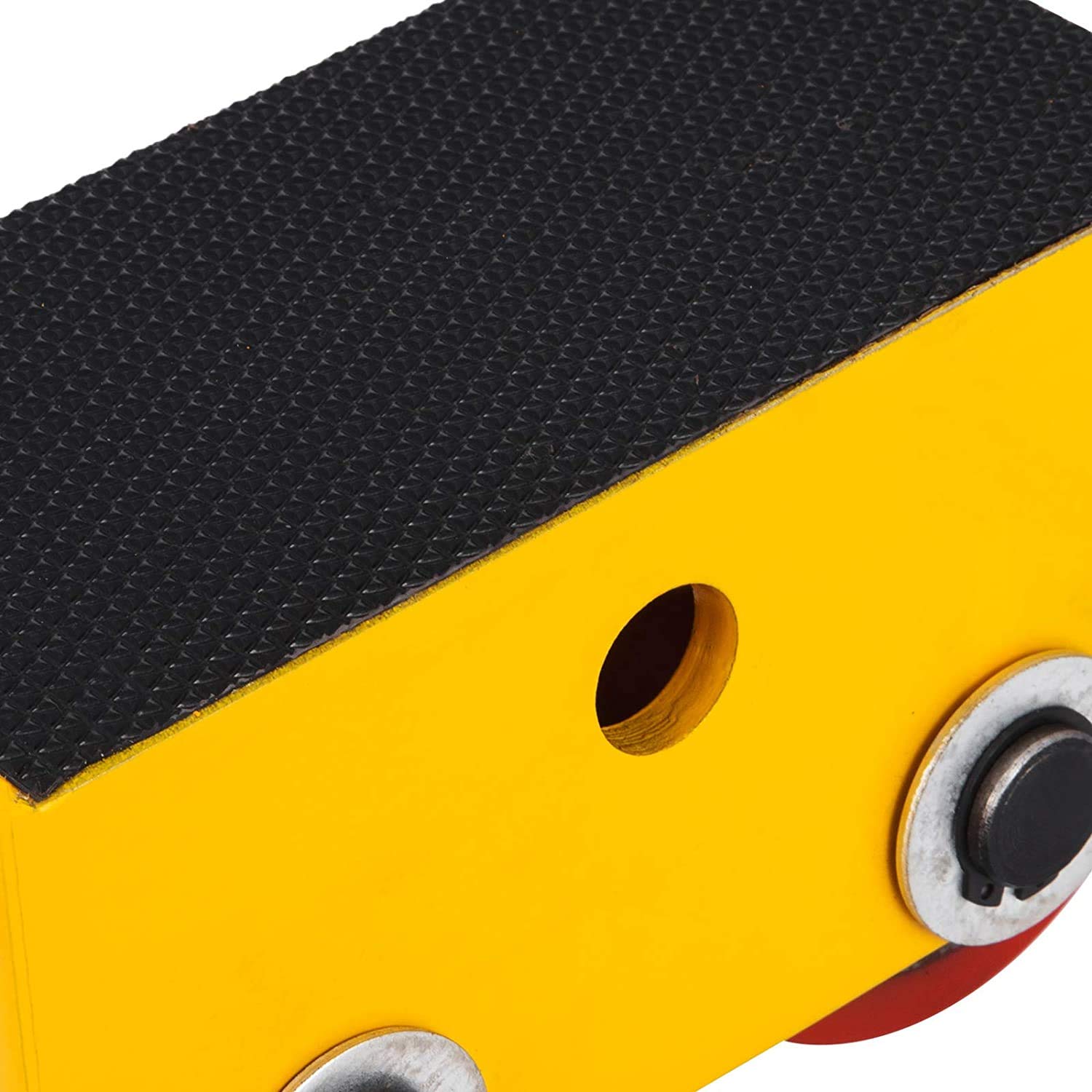 LIMICAR Industrial Machinery Mover 5500LBS Fixed Machinery Mover Skates with 2 Nylon Roller, Machinery Mover Dolly, 2.5 Ton Capacity